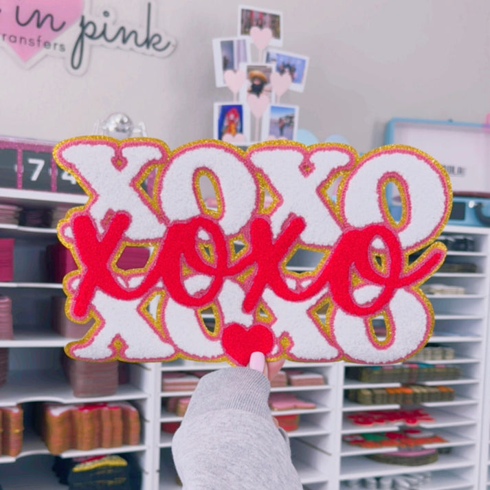 XOXO XOXO XOXO - Chenille Patch – Pretty In Pink Transfers