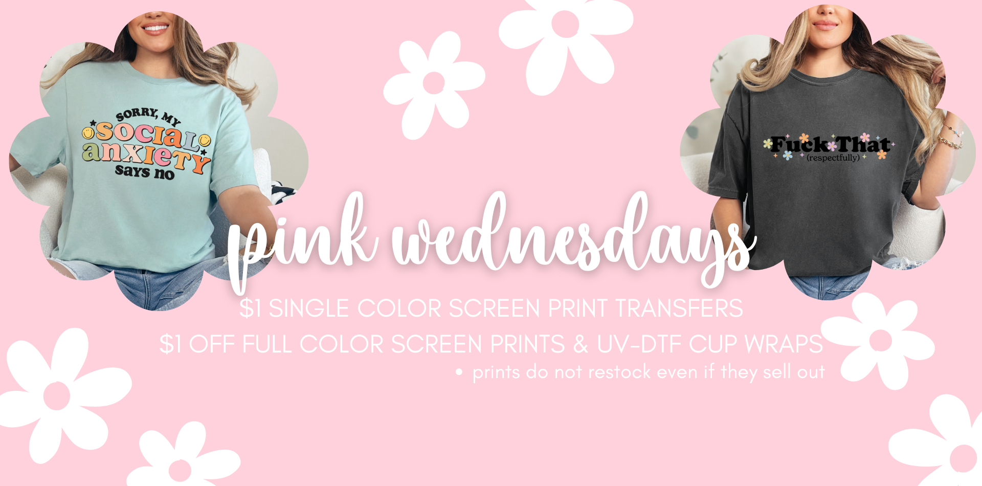 Screen Print Transfers – Pretty In Pink Transfers